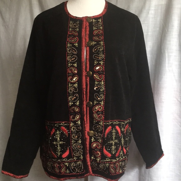 White Stag | Jackets & Coats | Final Sale Vtg White Stag Black Chenille ...